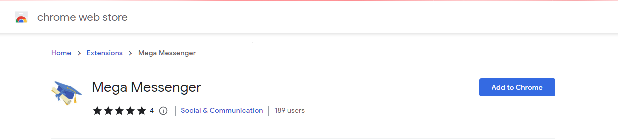 [Mega Messenger] How to find the Mega Messenger extension?